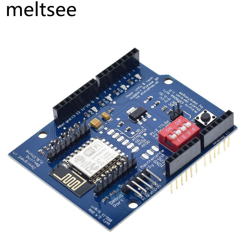 Esp8266 Esp 12e Uart Wifi ไร้สายโล่คณะกรรมการพัฒนาสําหรับ Arduino Uno R3 วงจรบอร์ดโมดูล One