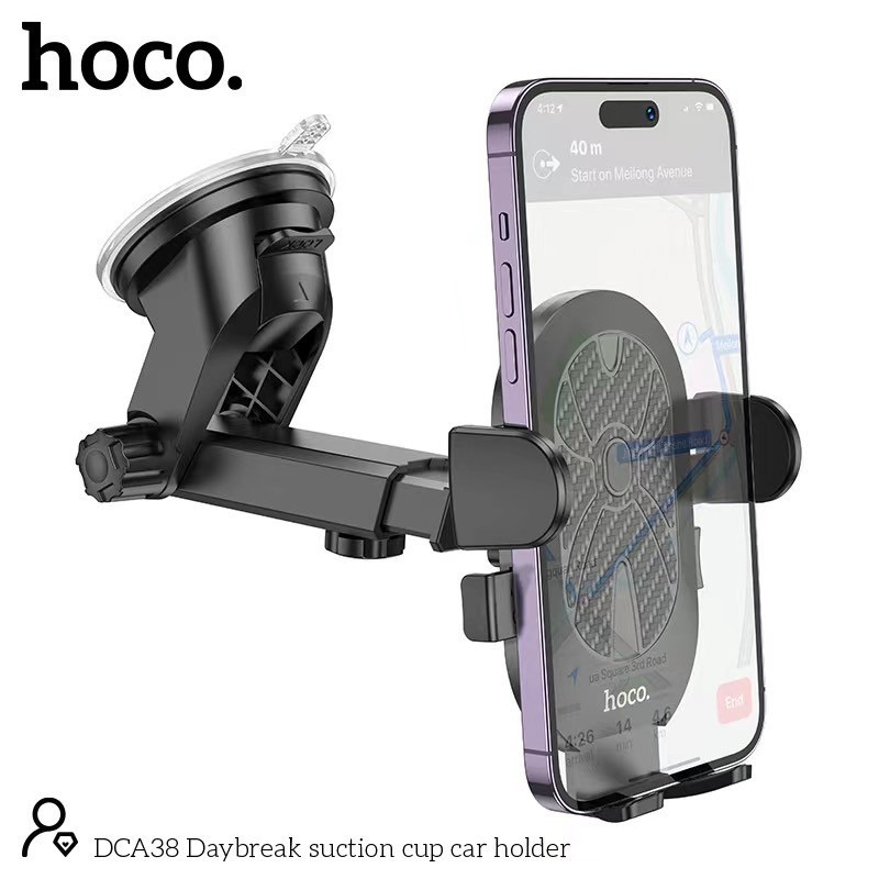 HOCO DCA38 ที่ยึดมือถือในรถยนต์ ติดคอนโซล & กระจก รองรับมือถือ 4-7 นิ้ว ...