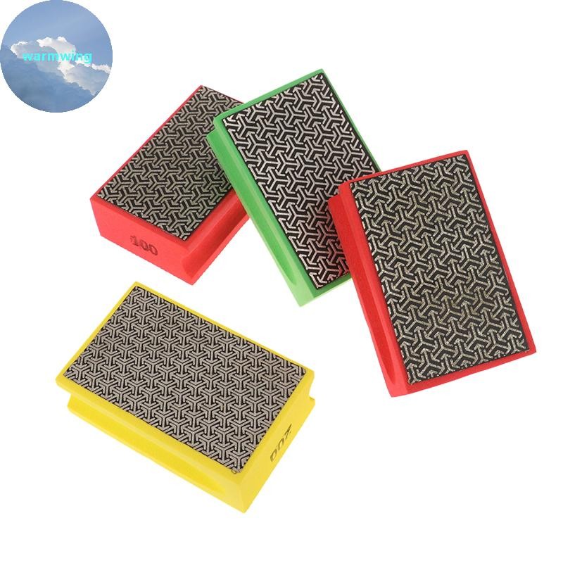 Warmwing เพชรแผ่นขัดมือกระเบื้องแก้วขัดบดบล็อก Pad หินหินอ่อนเซรามิคขัดแผ่นขัด TH | Shopee Thailand