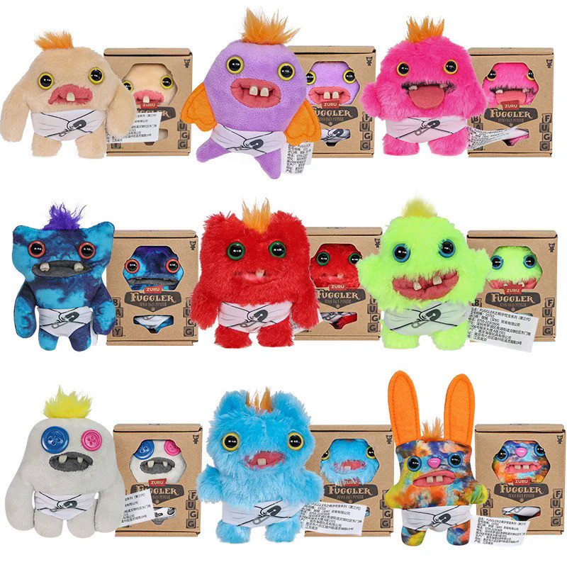 Genuine Fuggler Plush Funny Ugly Monster Baby Series Mr Needles Munch ...