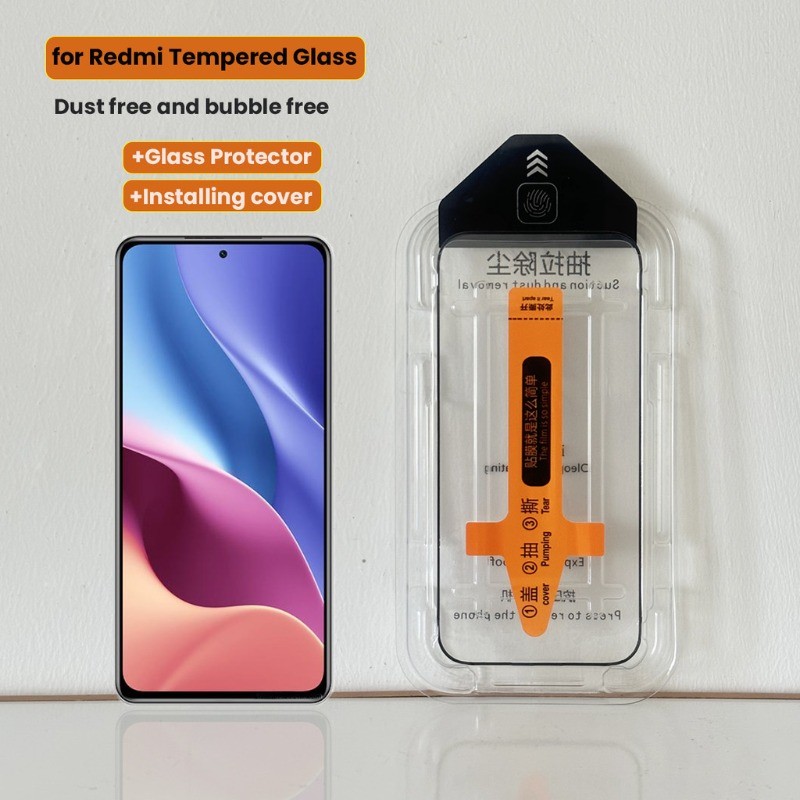 กาวเต็มฝาครอบกระจกนิรภัยสําหรับ Xiaomi Redmi K70 Ultra K80 Pro K60e K60 K40 Pro Plus Pro + K40S ...