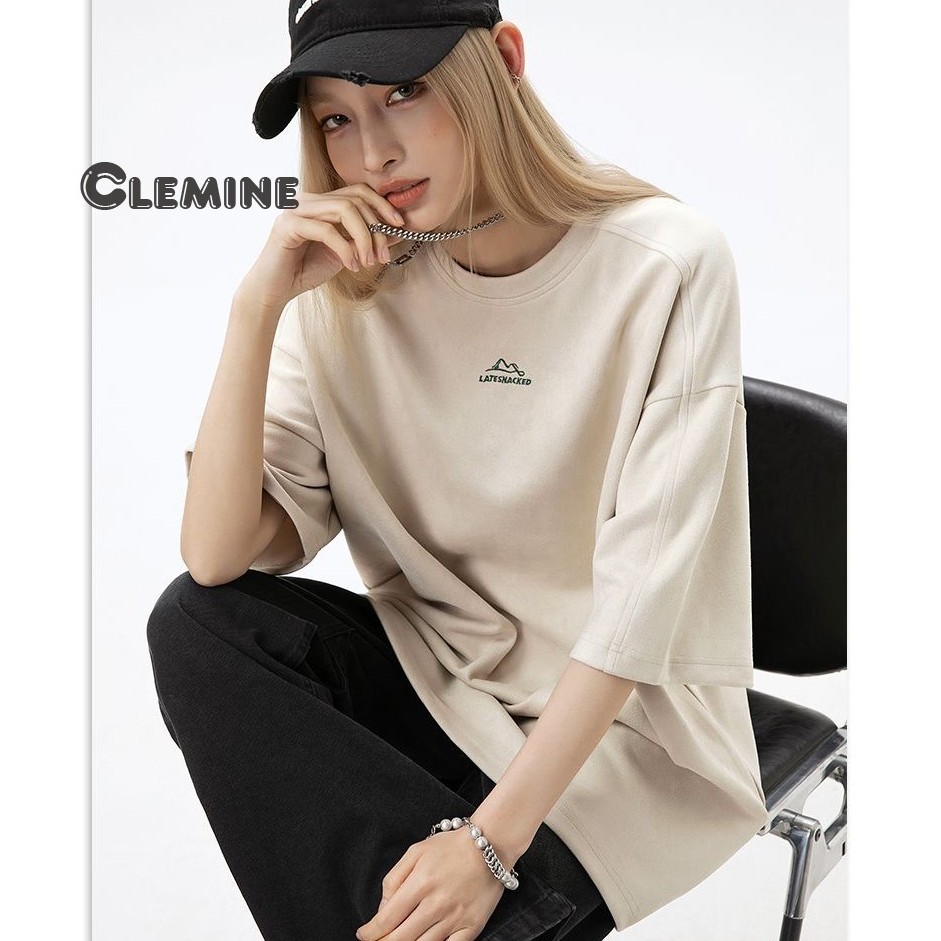 เสื้อยืดแขนสั้นผู้ชาย American high street คุณภาพสูงสไตล์เป็นกลางหนัง ...