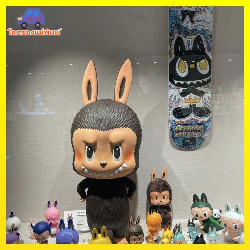 La labubu Pop Mart กระอินเทรนด์เล่น labu ห้องนั่งเล่นตกแต่งรูปตุ๊กตา ...