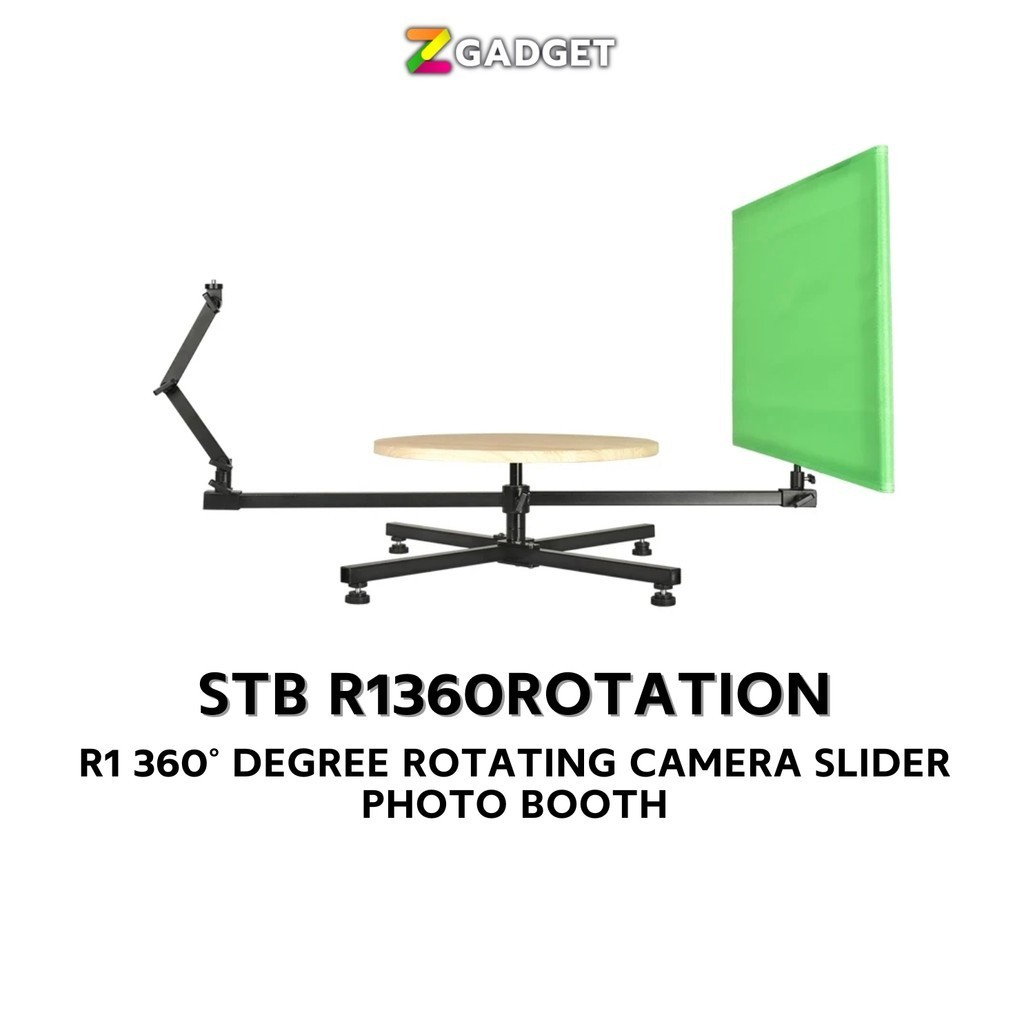 แท่นถ่ายรูป R1 360° Degree Rotating Camera Slider Photo Booth หมุนได้ ...