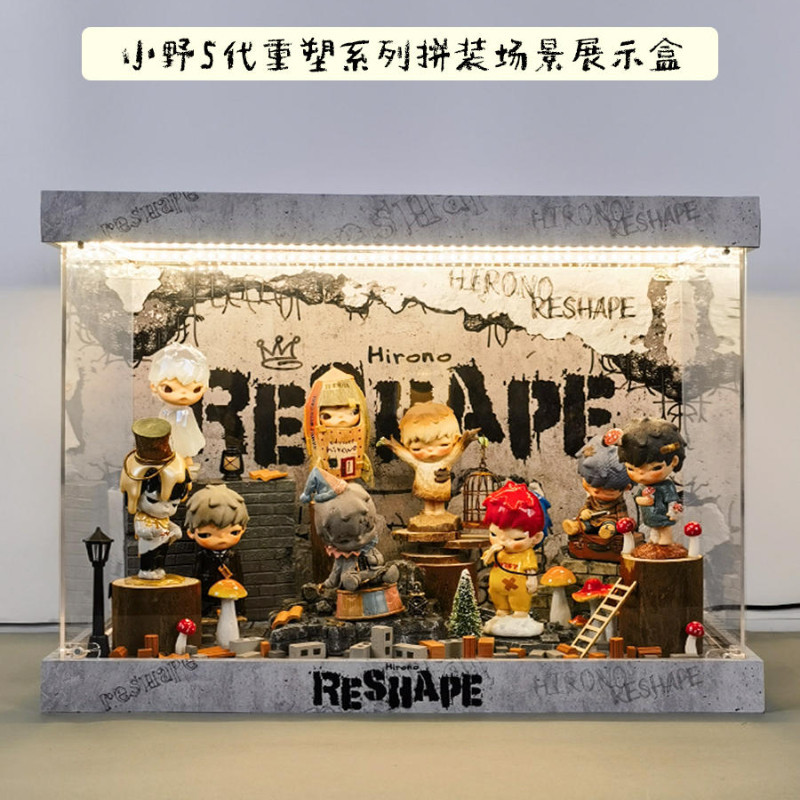 【พร้อมส่ง】อาร์ตทอย กล่องใส่ art toy ชั้นวาง art toy P POPMART Hirono ...