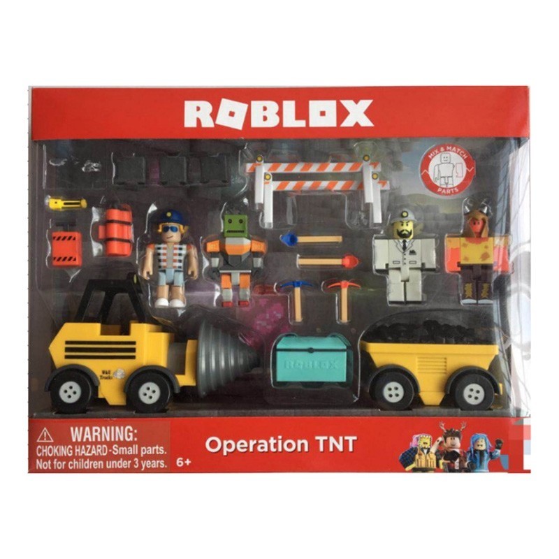Roblox Building Blocks4 ตัวเลขตุ๊กตา + อาวุธ Virtual World การ์ตูนเกม ...