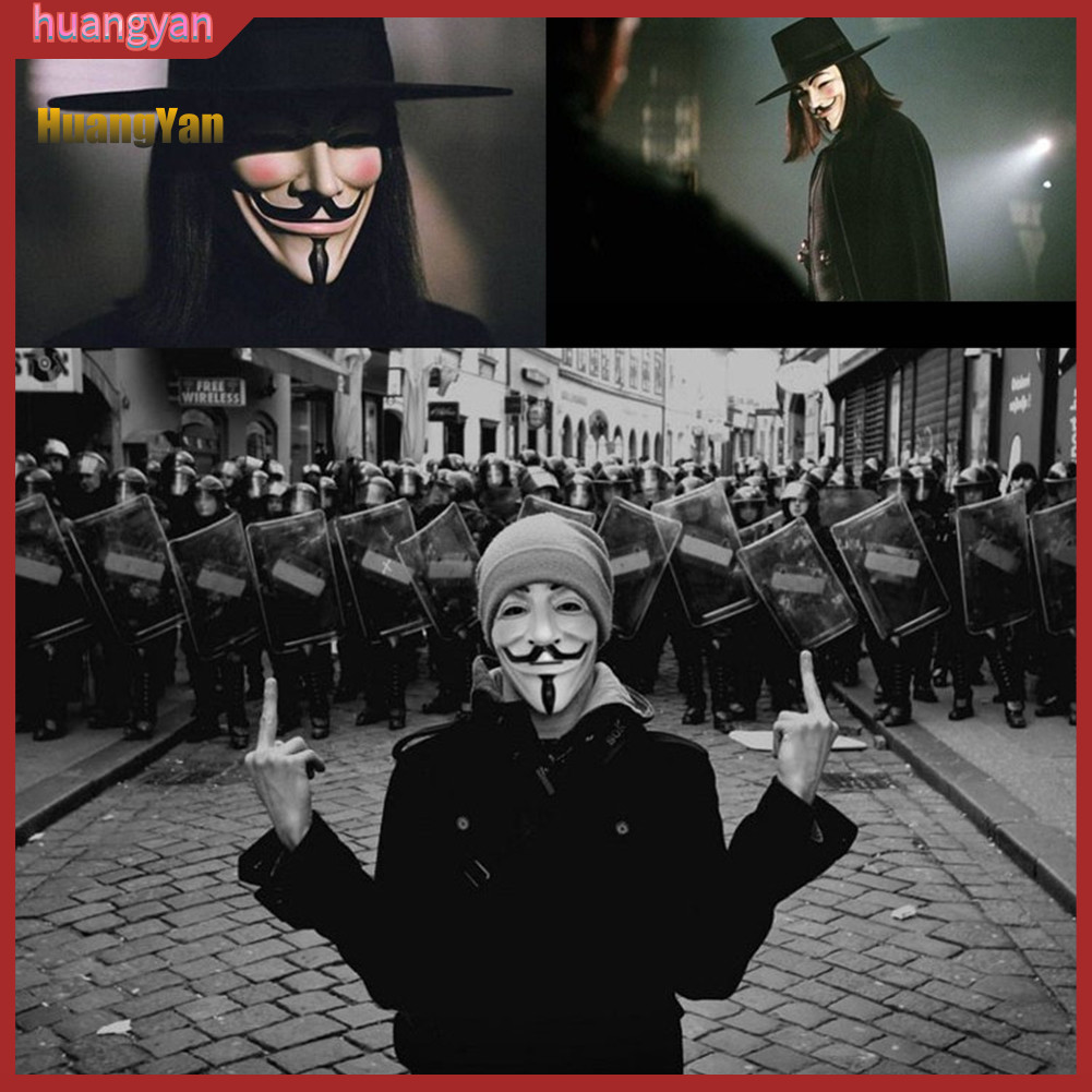ฮวงหยาน| ไม่ระบุชื่อ Hacker V สําหรับ Vendetta Master Face Mask ชุด ...
