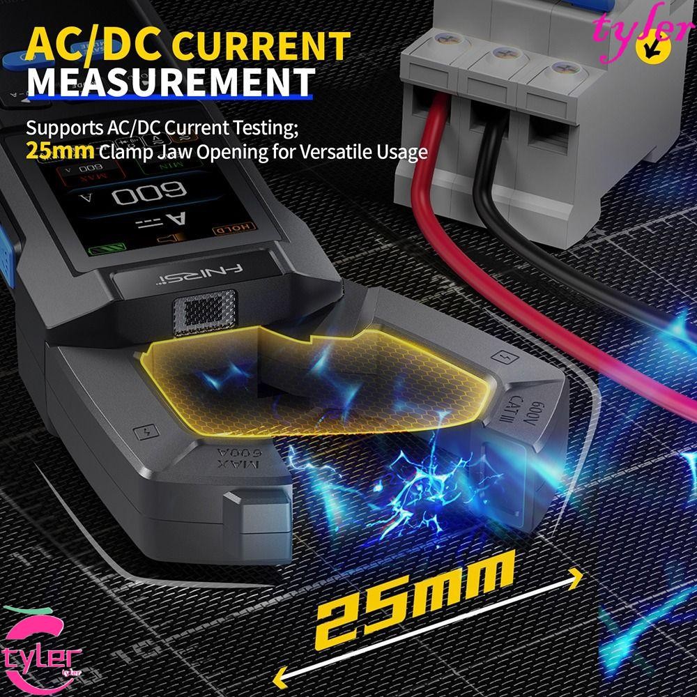Tyler แคลมป์มิเตอร์, จอแสดงผล LCD 600A DC AC Current Clamp Meter ...