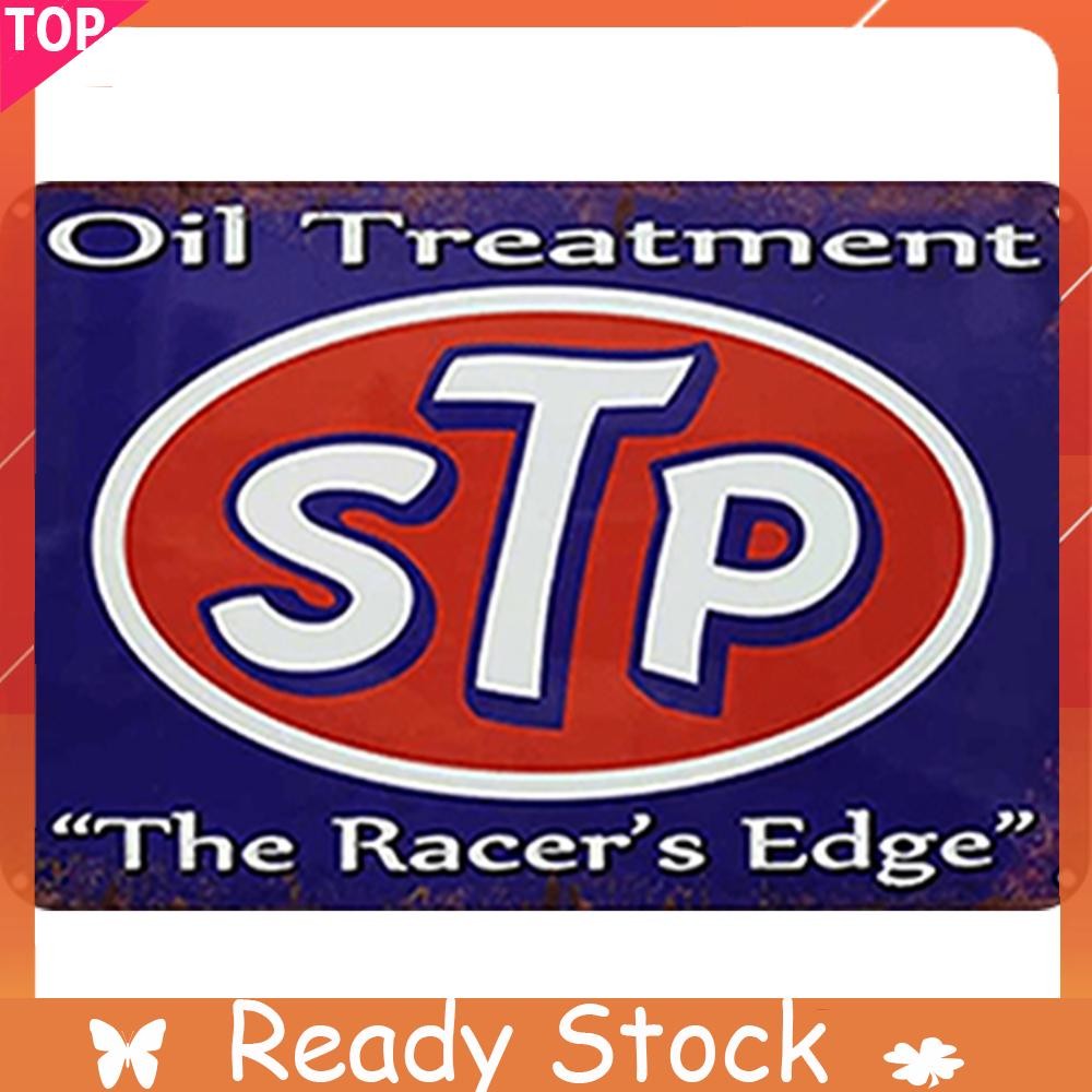 Vintage Metal Plate STP Oil ภาพวาดเหล็กสี่เหลี่ยม Wall Art Decor 40x30 ...