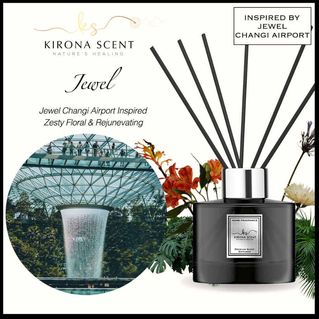 Jewel Changi Inspired Reed Diffuser 110มล. Iconic Malls น้ําหอมดีไซเนอร์ น้ําหอมโคโลญจน์แรง ...