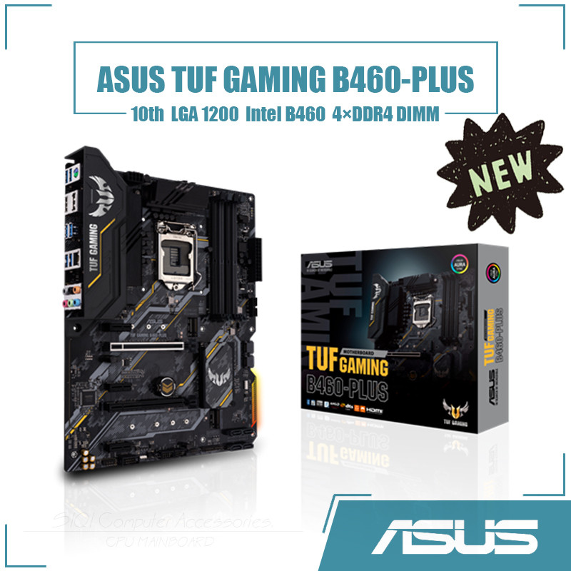 [ใหม่] Asus TUF GAMING B460-PLUS เมนบอร์ด 4xDDR4 DIMM LGA 1200 Intel B460 ATX 10th gen Core ...