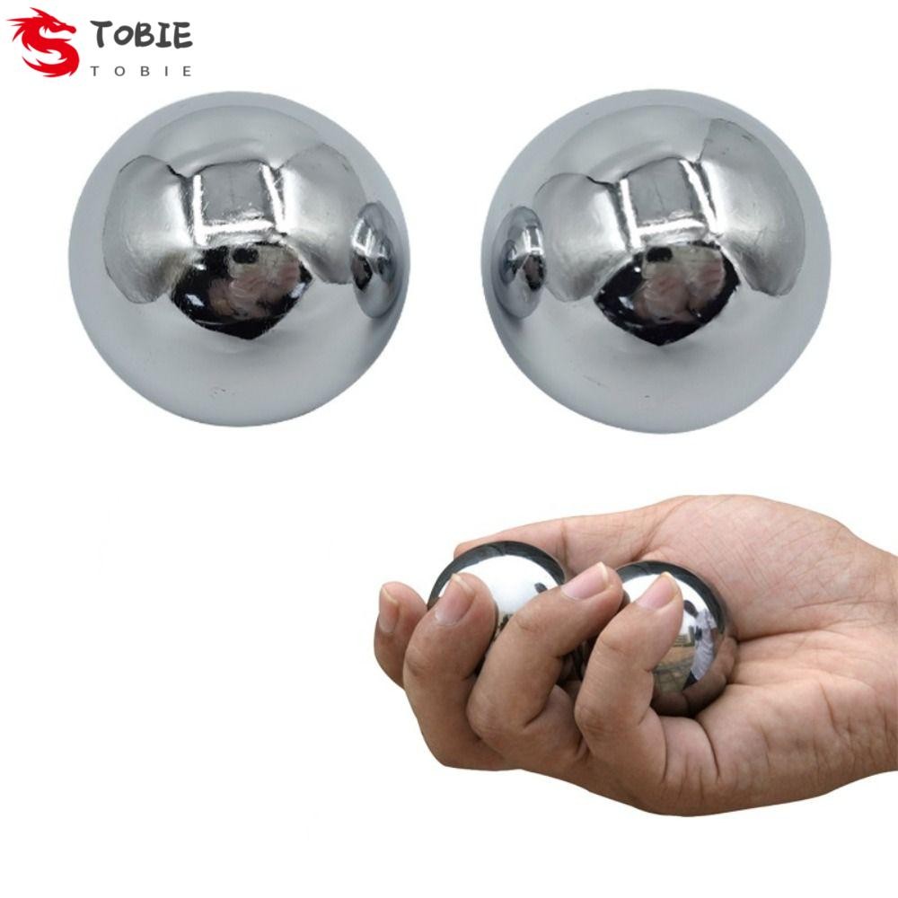 โทบิอี ลูกบอลนวดมือ, Electroplate ความเครียดผ่อนคลายฟิตเนสลูกเหล็ก ...