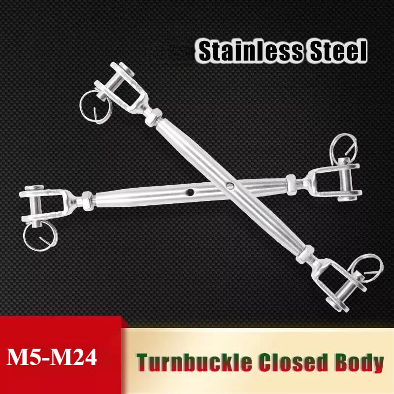 M14/m16/m20/m24 Turnbuckle Rigging สกรูสแตนเลสปิด Body ปรับ Heavy Duty ...