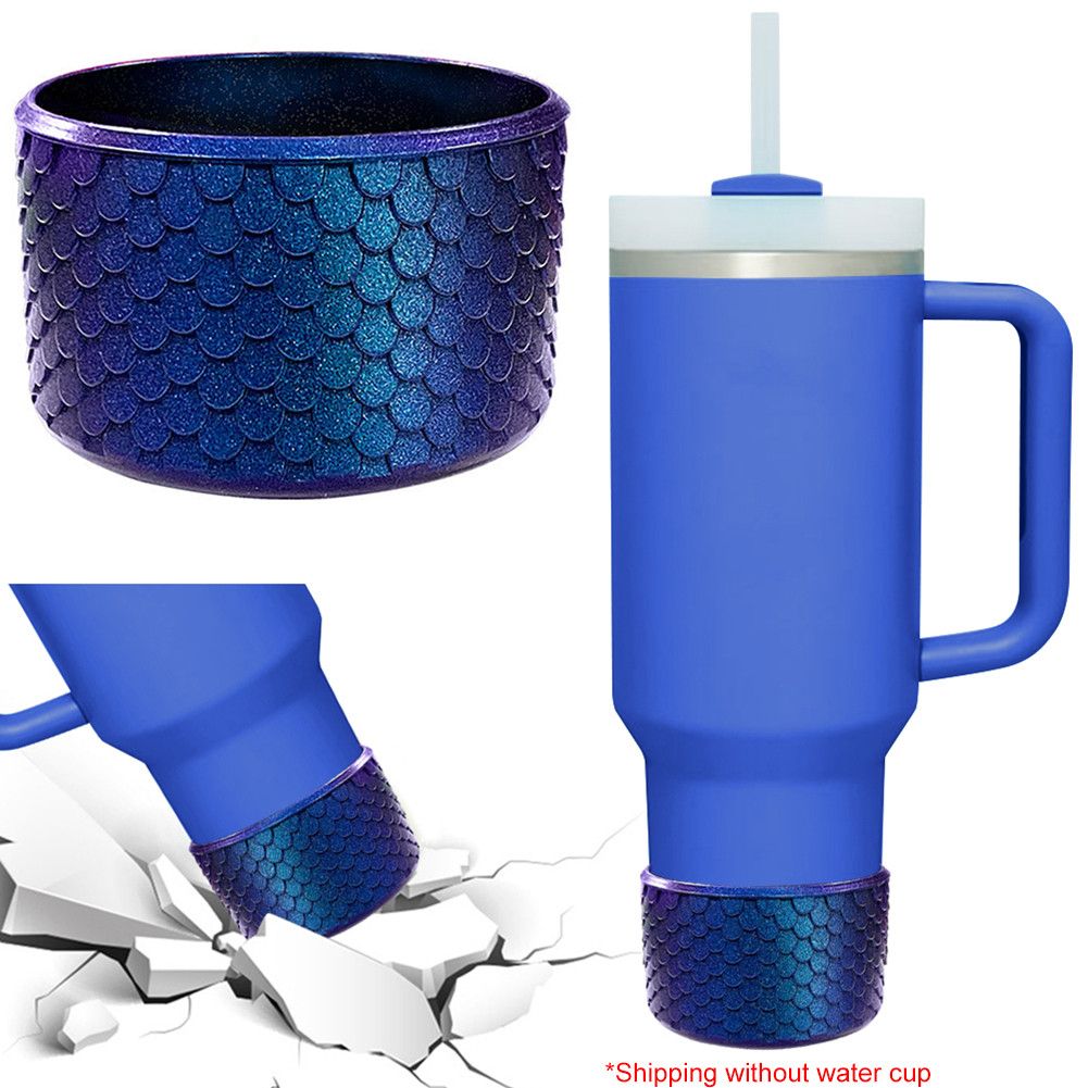 Mermaid Silicone Boot ขวดน้ํากันลื่นปลอกด้านล่างสําหรับ Stanley Cup ...