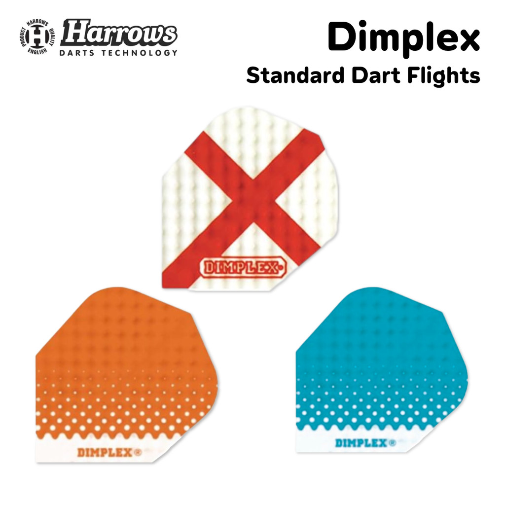ปีกลูกดอก Harrows Dimplex Flights หางลูกดอก 3pcs/pack | Shopee Thailand