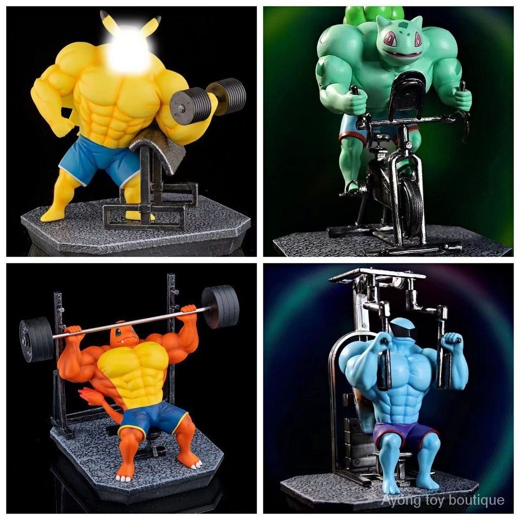 [จัดส่งในวันเดียวกัน] ฟิกเกอร์ GK Muscle Macho Fitness Pichu Little ...