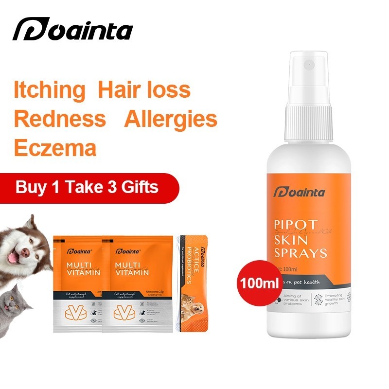 PUAINTA (Buy 1 Take 3 Gifts) Antifungal Pipot Skin Spray For Dogs And ...