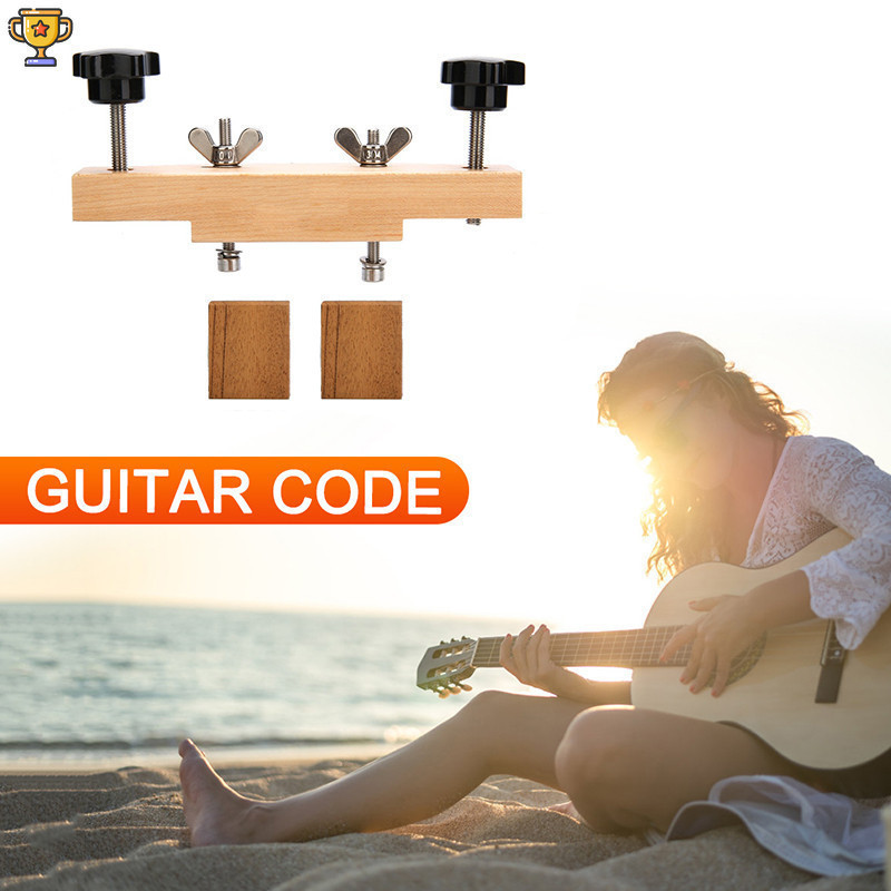 ทนทานสแตนเลสไม้เนื้อแข็งกีต้าร์โปร่งสะพาน Caul Clamp พร้อมปะเก็นไม้ก๊อก ...