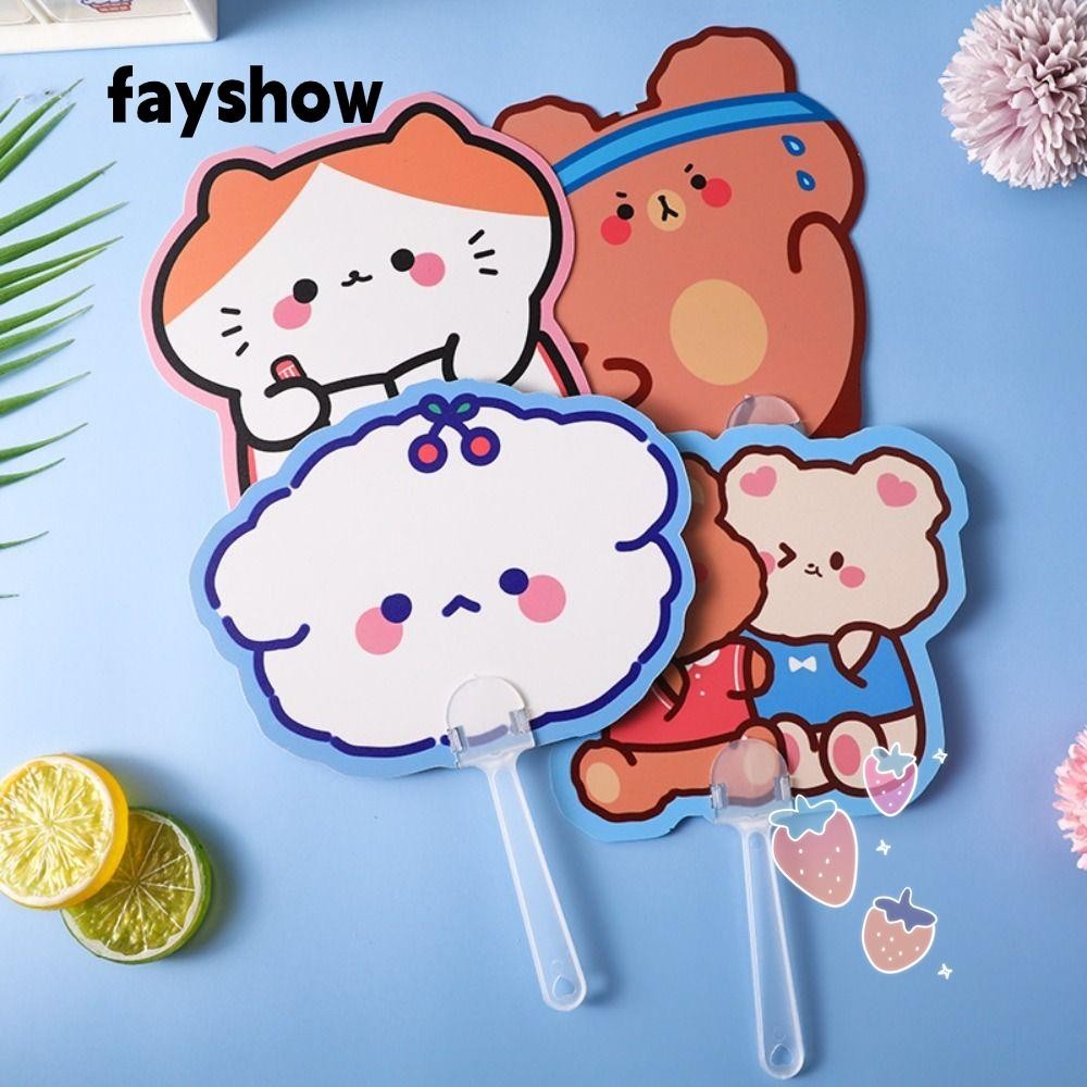 Fay Mini Fans, พัดลมการ ์ ตูนมือหมุนพลาสติก, พัดลมระบายความร ้ อนกระต ่ ...