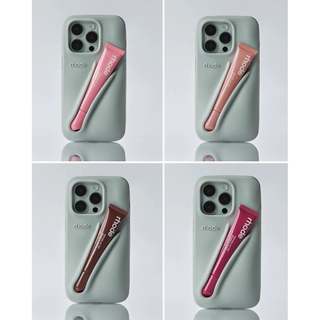 (มี Rhode Logo On Case) Fashion Rhode Lip Gloss Lipstick Lipstick Lip ...