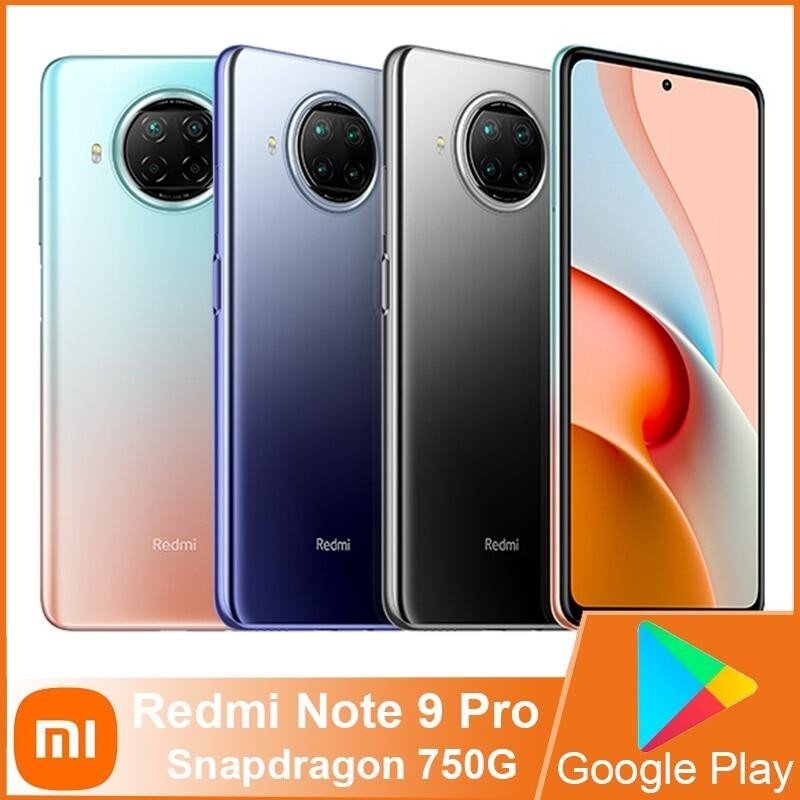 Redmi Note 9 Pro โทรศัพท์มือถือ Snapdragon 750G Octa Core 5G โทรศัพท์สมาร์ท 108MP กล้อง 4820mAh ...