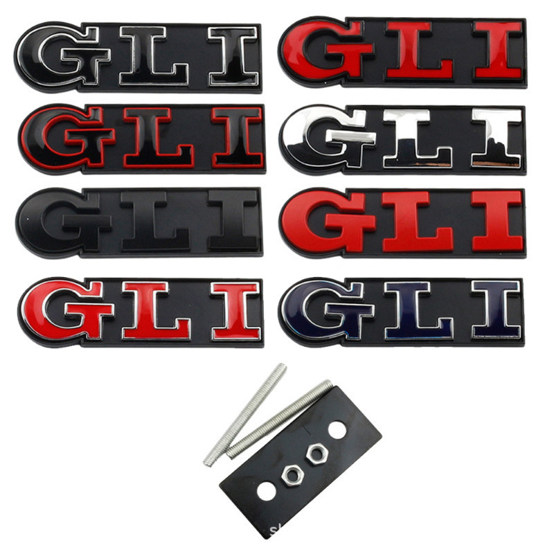 โลหะรถด้านหน้า Grille Emblem Badge Decal สําหรับ Volkswagen VW GLI ...