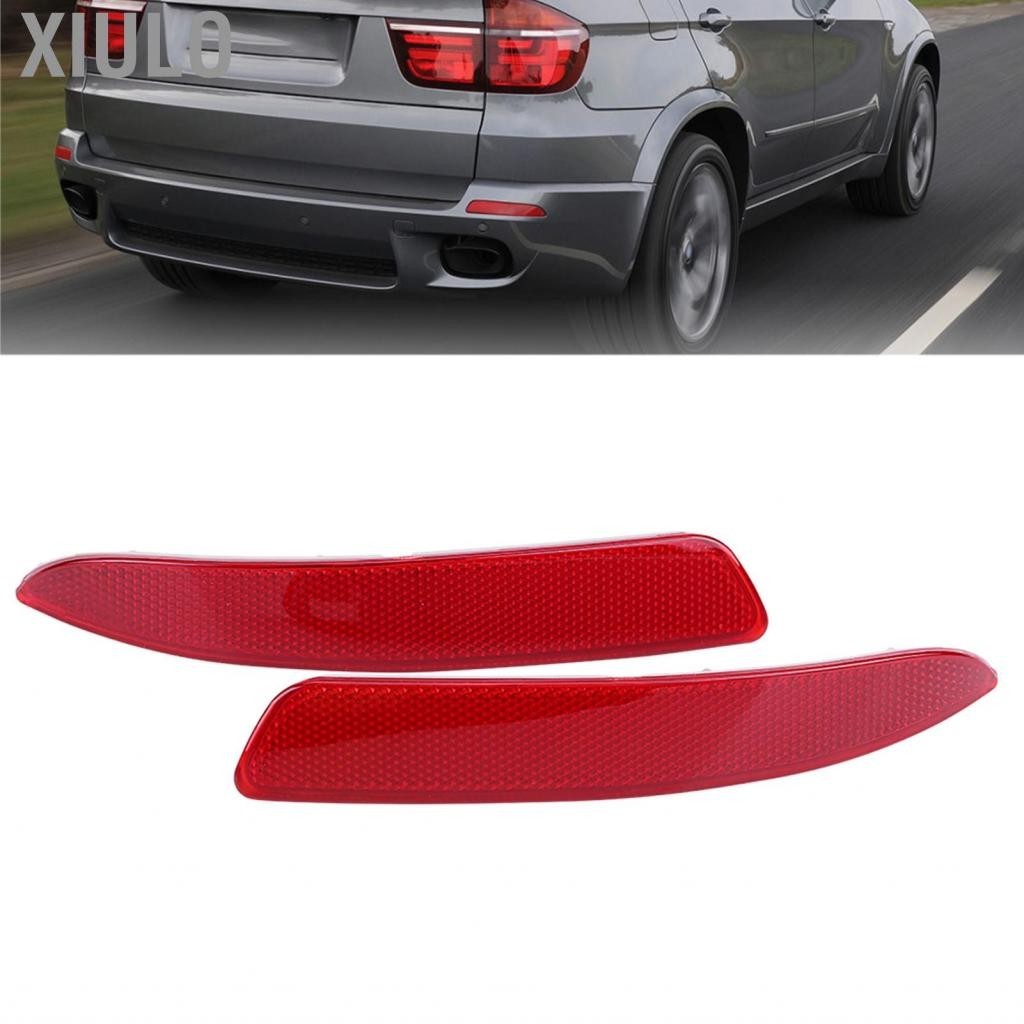 Xiulo ซ้ายและขวาแถบสะท้อนแสงด้านหลังกันชน Reflector สำหรับ BMW E70 X5 ...