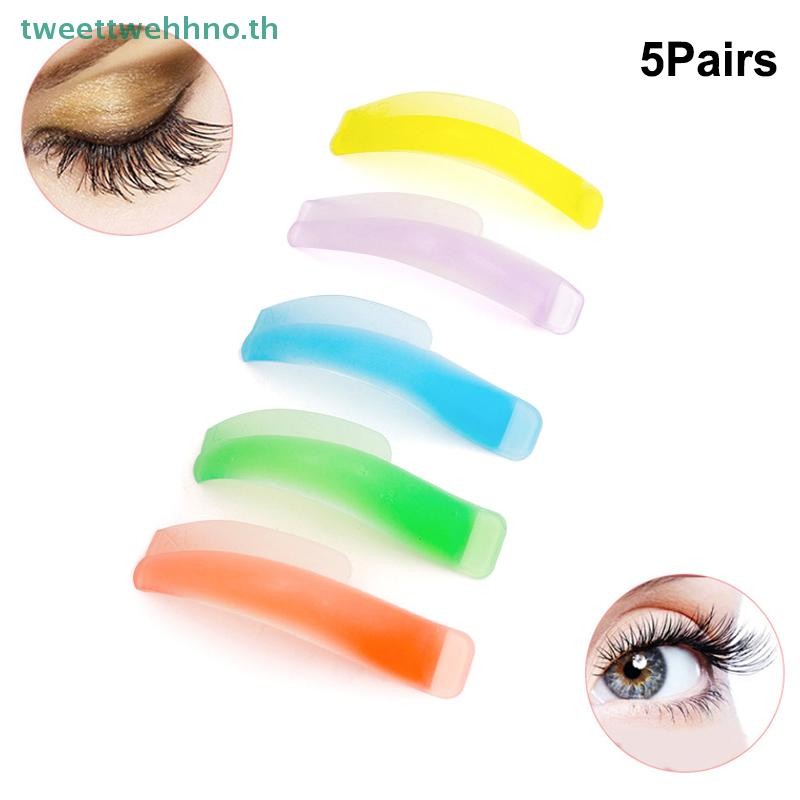 Tweettwehno 5 คู่ Lash Lift แผ่นซิลิโคน Multicolor Reusable Under Eye ...