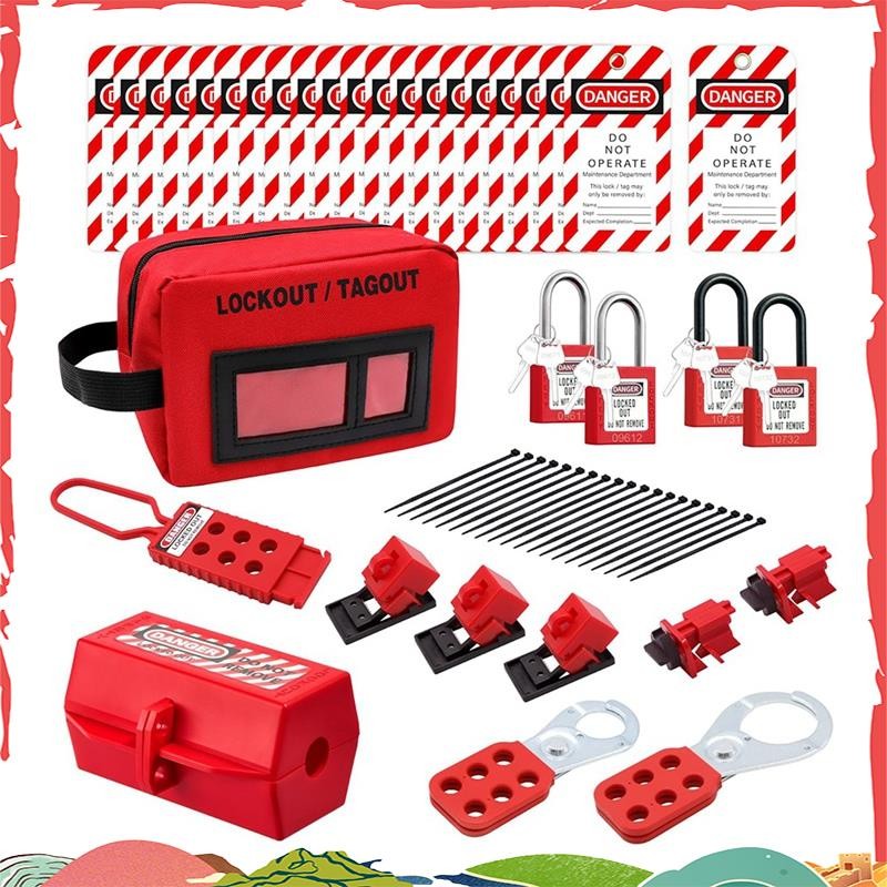 Super Lockout Tagout Kit Lockout Hasps,กุญแจนิรภัย,Plug Lockout, Clamp ...