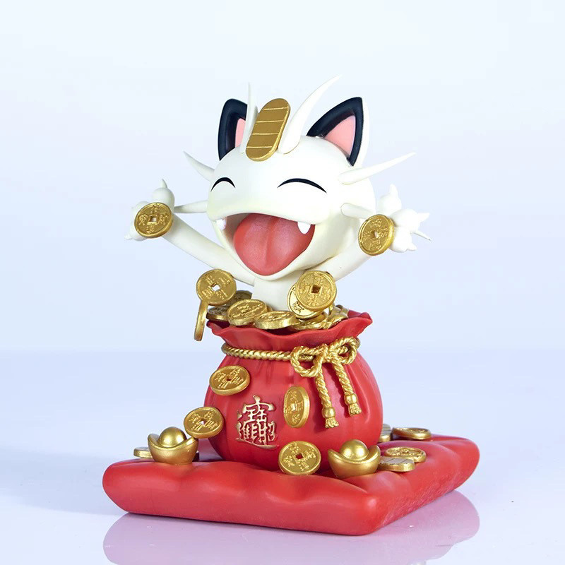 2025 Lucky Fortune Meow Pokémon รูปรุ่นตกแต่งรถเดสก์ท็อปตกแต่ง Lucky ...