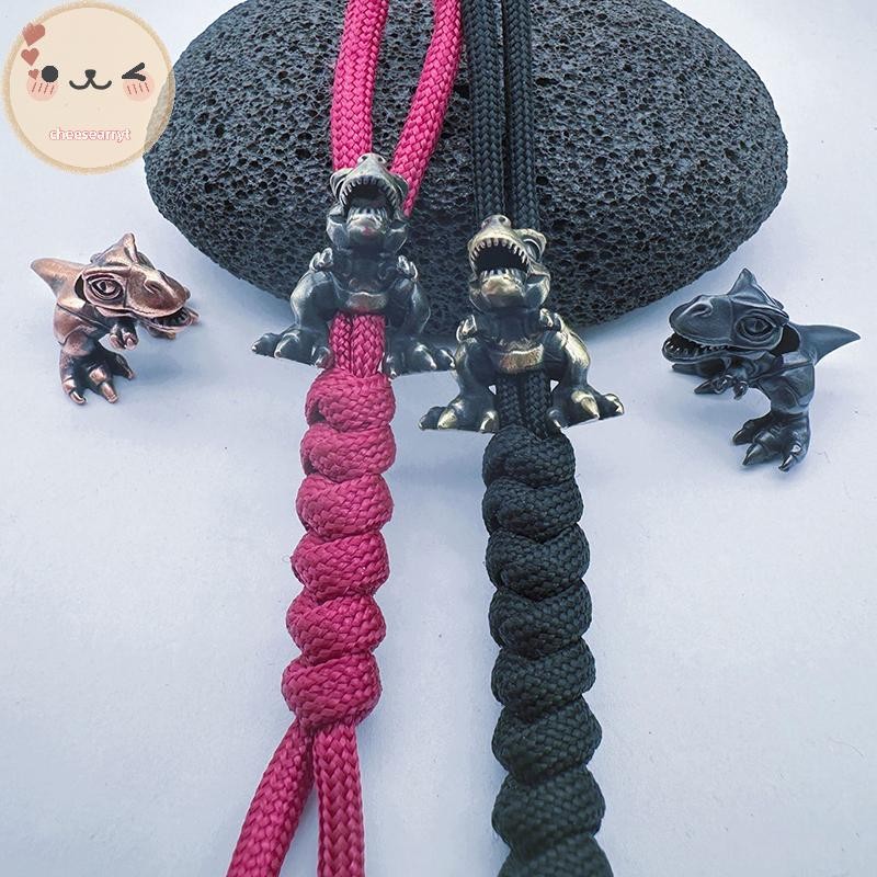 Chee Tyrannosaurus Rex มีดทองเหลืองลูกปัดไดโนเสาร์ DIY Paracord ทอเชือก ...