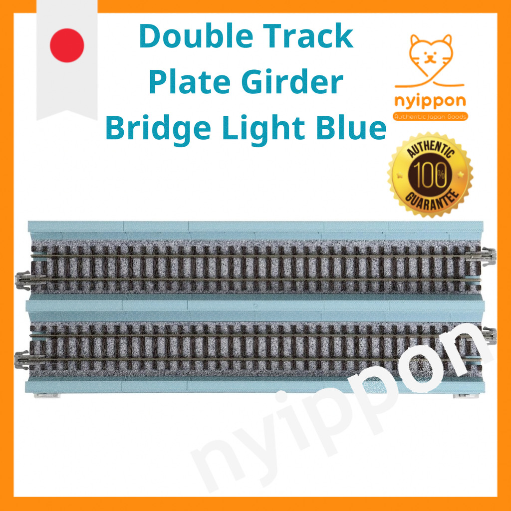 KATO N Scale Double Track Plate Girder Bridge Light Blue 20-455 Railway Model Supplies | Shopee ...