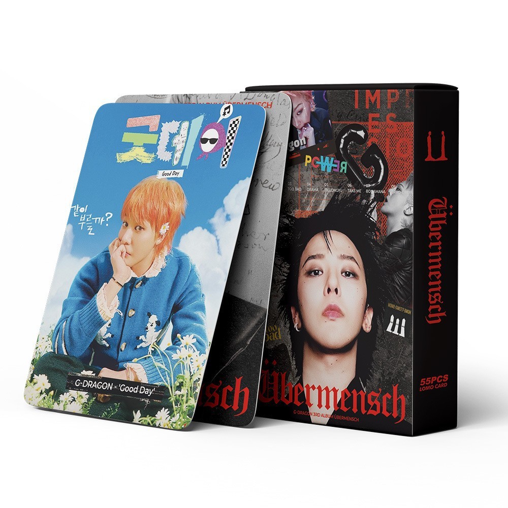 G-dragon การ์ด Lomo 3RD ALBUM .bermensch Photocard G-DRAGON Lomocard 55 ชิ้น/กล่อง | Shopee Thailand