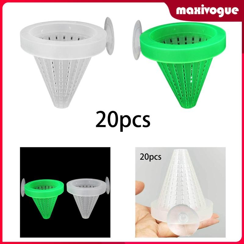 [Maxivogue] 20x Fish Tank Feeding Cup Aquarium Cone Feeder เครื่องมือ ...