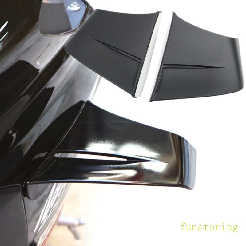 Fun 1 คู่รถจักรยานยนต์ Winglets Side Fairing Winglets สปอยเลอร์ ...