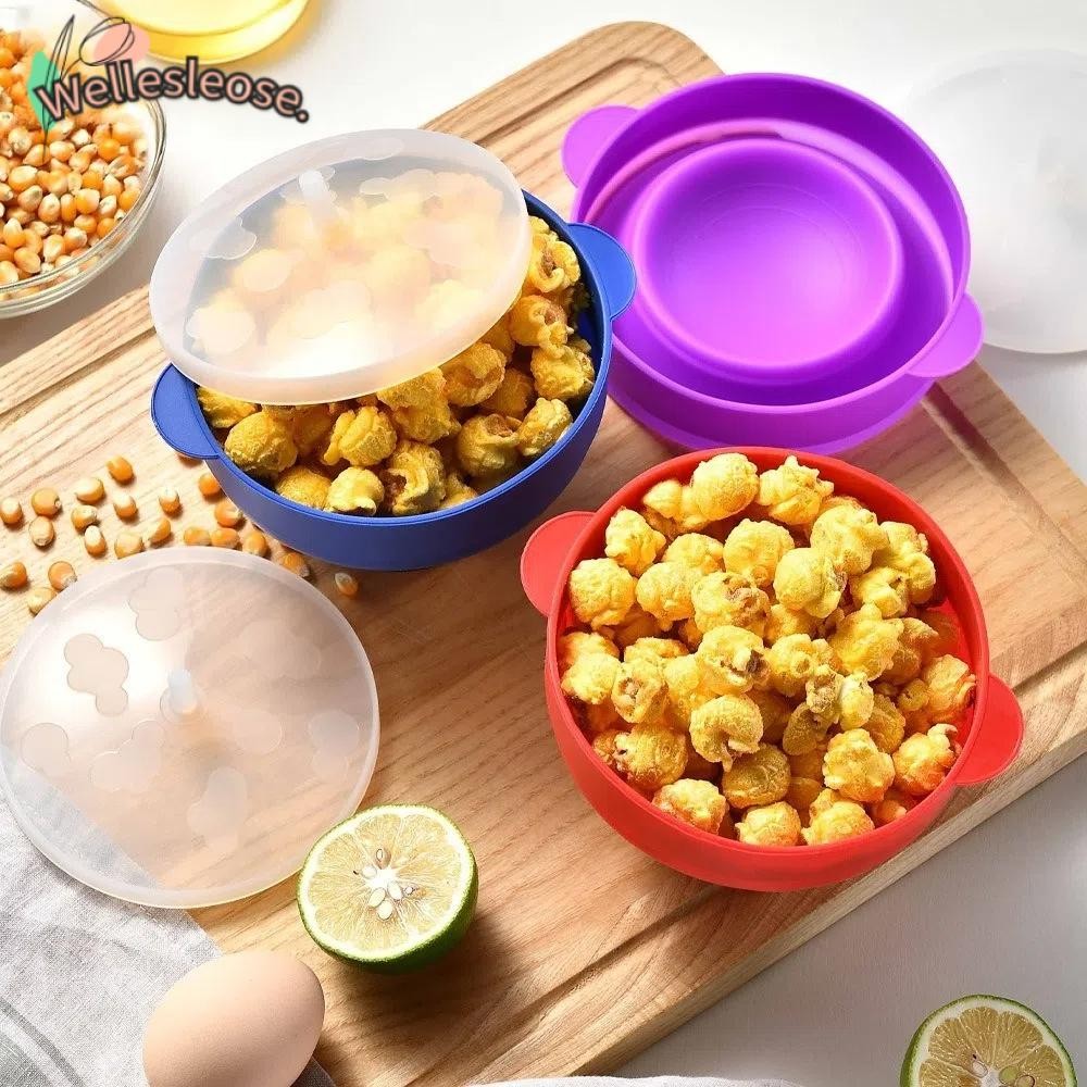 Welle Popcorn Bowl, ซิลิโคนไมโครเวฟ DIY Popcorn Bucket, นํากลับมาใช้ ...