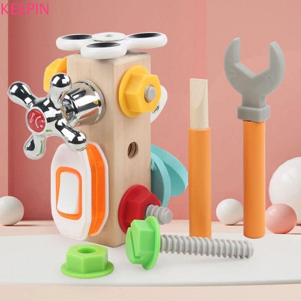 Keepin เด็กวัยหัดเดิน Busy Board, Hand Graping Switch Function Busy Nut ...