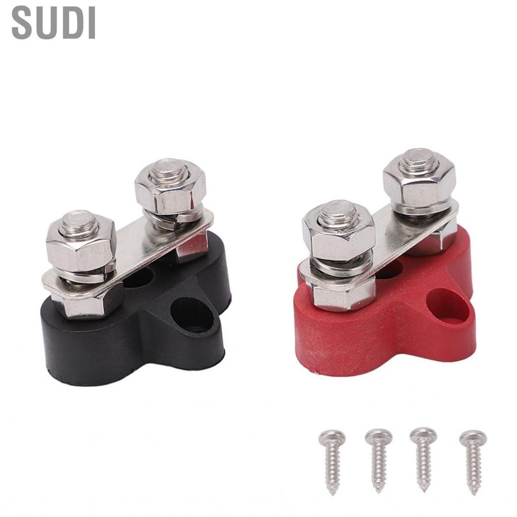Sudi Battery Terminal Block Red Black Junction Power Post DC 12V 24V for Car | Shopee Thailand