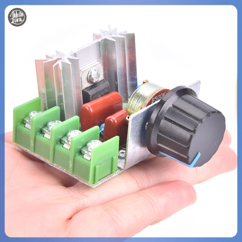 Wl| ใหม่ ตัวควบคุมแรงดันไฟฟ้า AC 220V 2000W SCR หรี่ไฟได้ มอเตอร์ควบคุมความเร็ว | Shopee Thailand