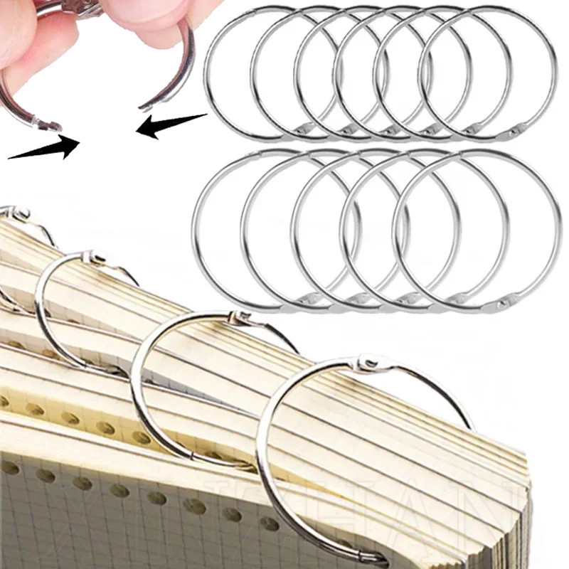 Diy พวงกุญแจอัลบั ้ มภาพสมุดภาพหัตถกรรม - 38mm/50mm Metal Ring Binder ...