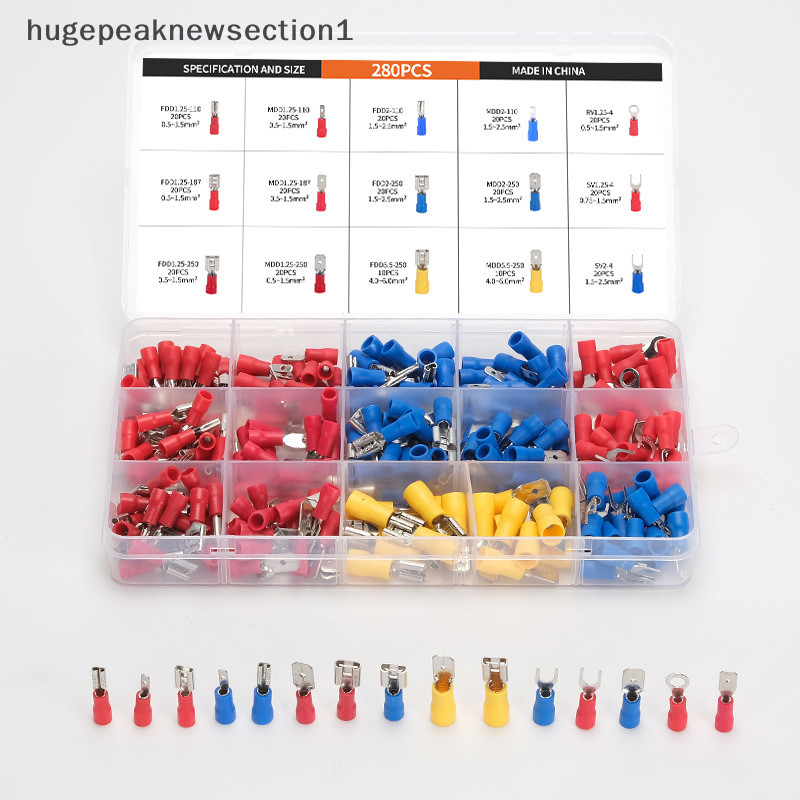 Hugepeaknewsection1 280 ชิ ้ น/box Crimp Spade Terminals Connector ...