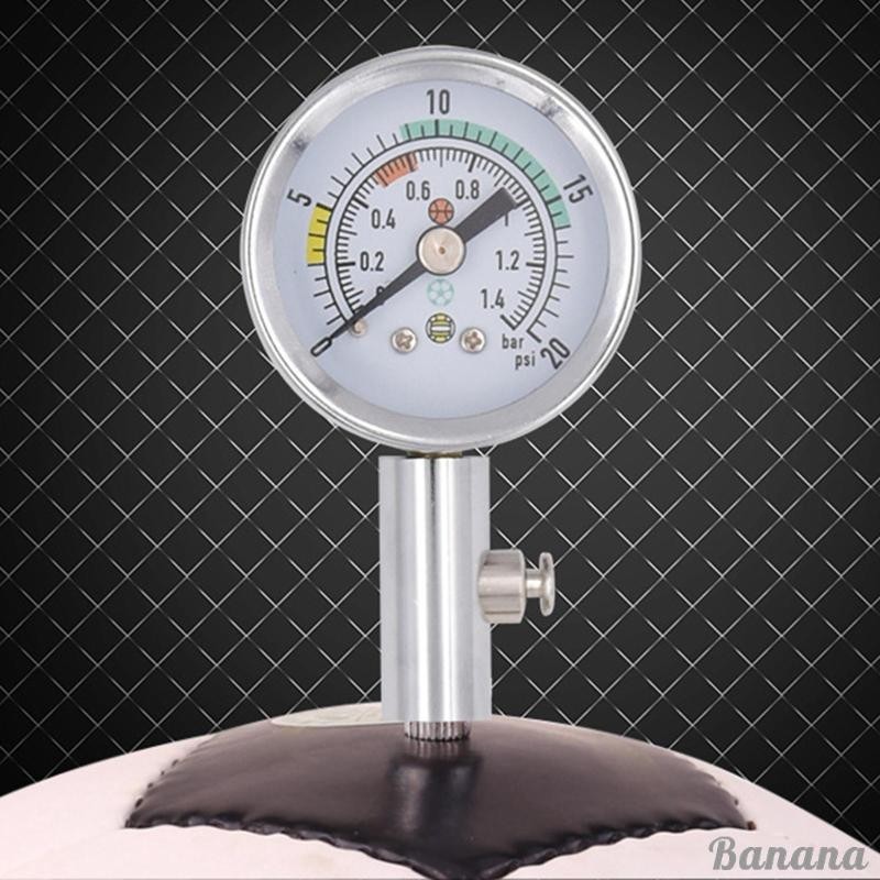 [ ในสต ็ อก ] Ball Pressure Gauge Round Dial Compact Sports Ball ...