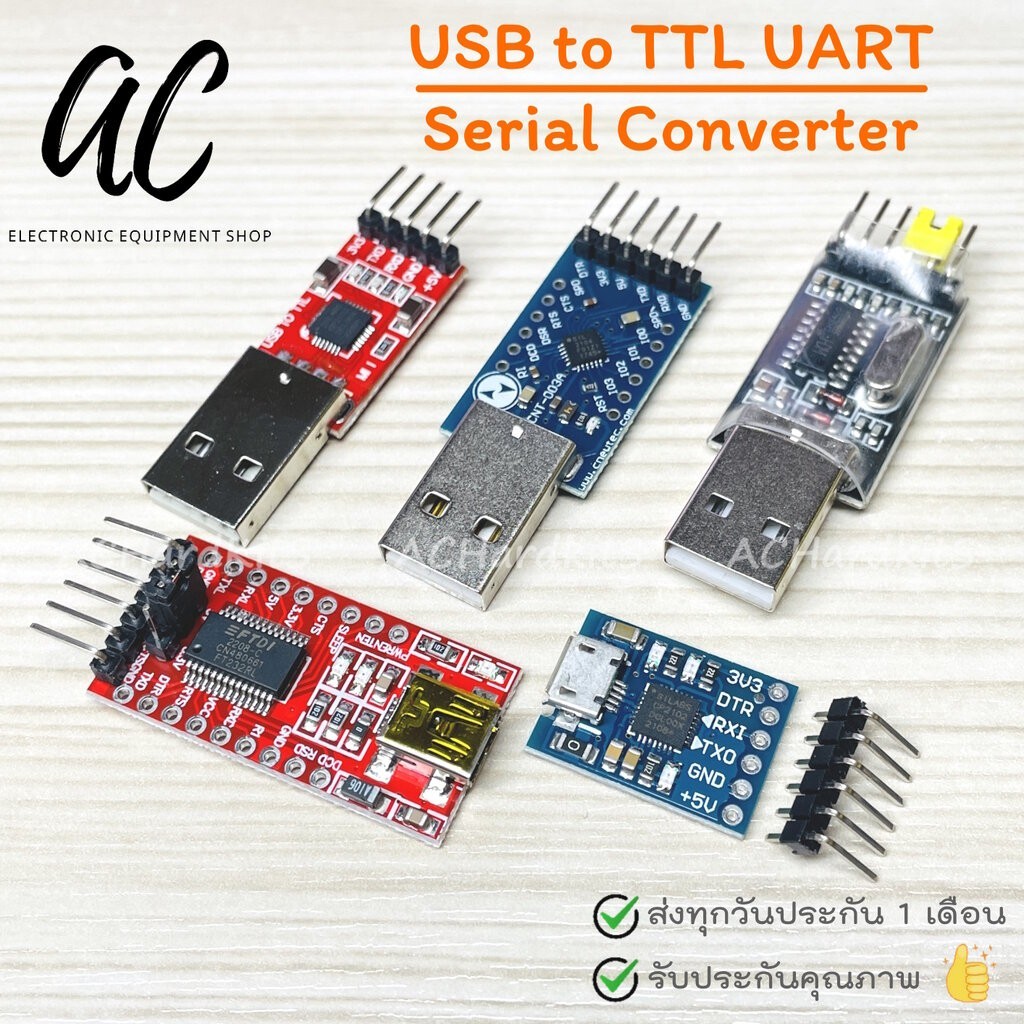 USB to TTL UART Serial Converter Adapter Module CP2102 CP2104 PL2303HX ...