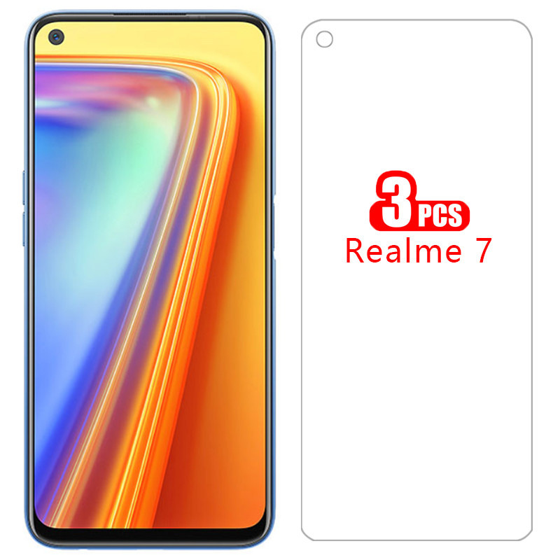 สําหรับ realme 7 5g ฝาครอบป้องกันหน้าจอกระจกนิรภัยบน realme7 กระเป๋า ...