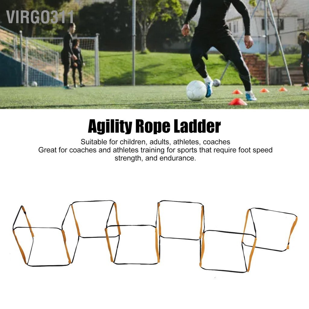 Virgo311 12 Rung FIXED Agility Ladder บันไดการฝึกอบรมความเร็วพร้อม ...