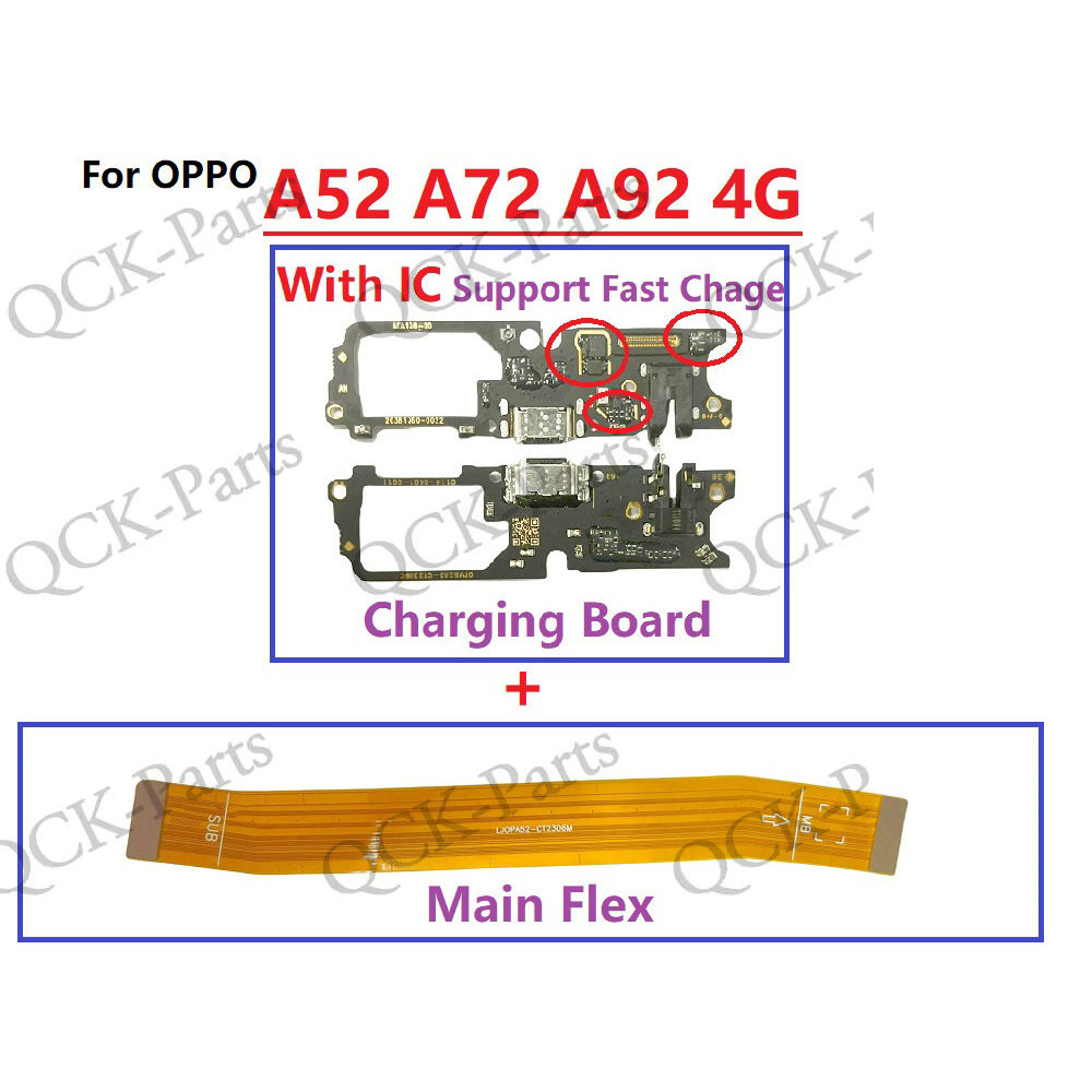 พร้อม IC USB Charger แท่นชาร์จพอร์ตตัวเชื่อมต่อ Flex Cable สําหรับ OPPO ...