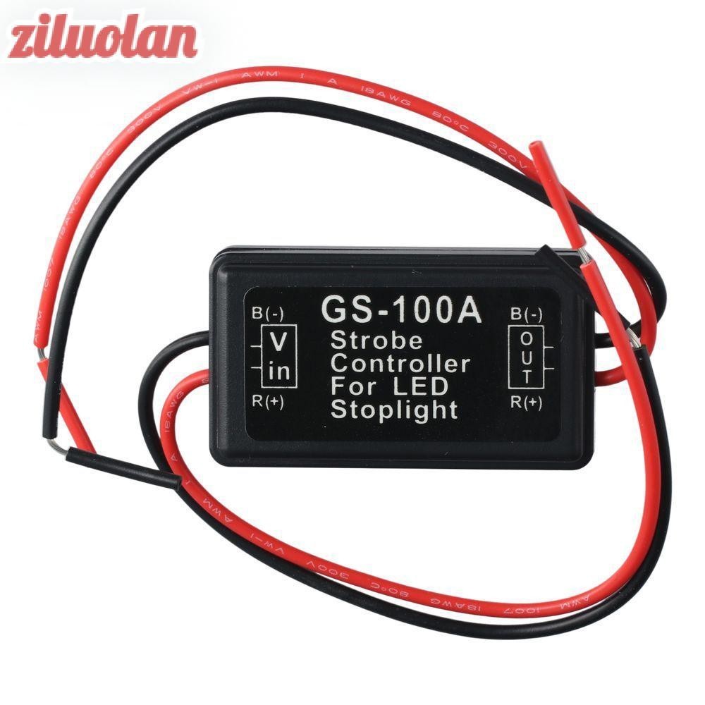 Ziluolan 2 ชิ้น GS-100A ไฟเบรค Flashe, 12 โวลต์-24 โวลต์พลาสติก Flash Strobe Controller, การ ...