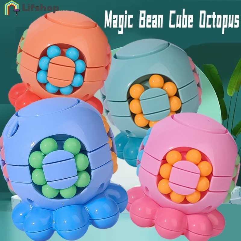 [Hot]Creative Interactive Spinner 3D Ball - Octopus หมุน Bean ...