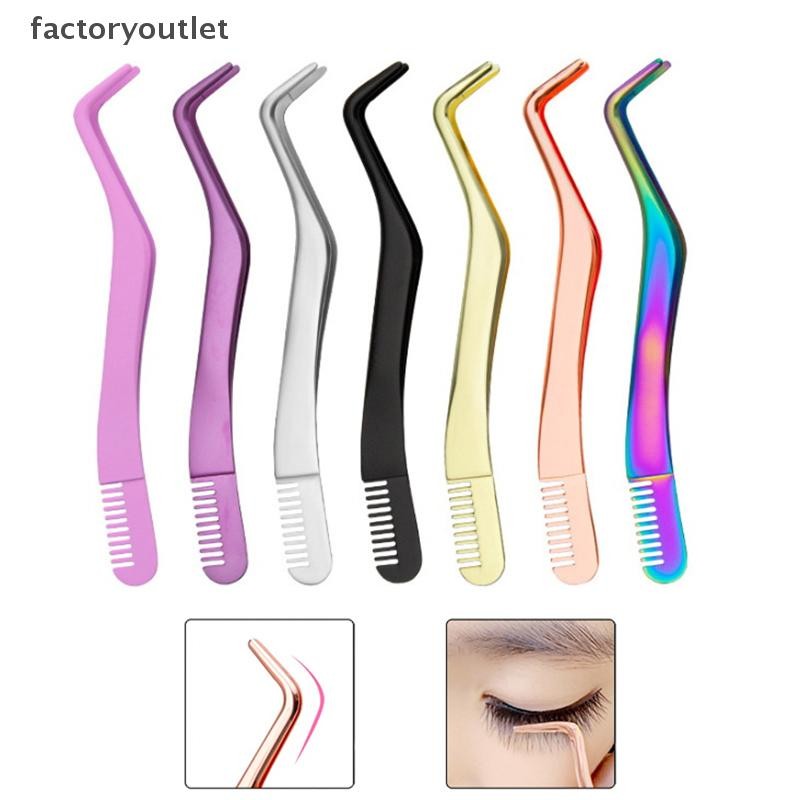 Flth 1 ชิ้นขนตาหวีแหนบสแตนเลส Anti-Static Non-Magnetic Professional ...