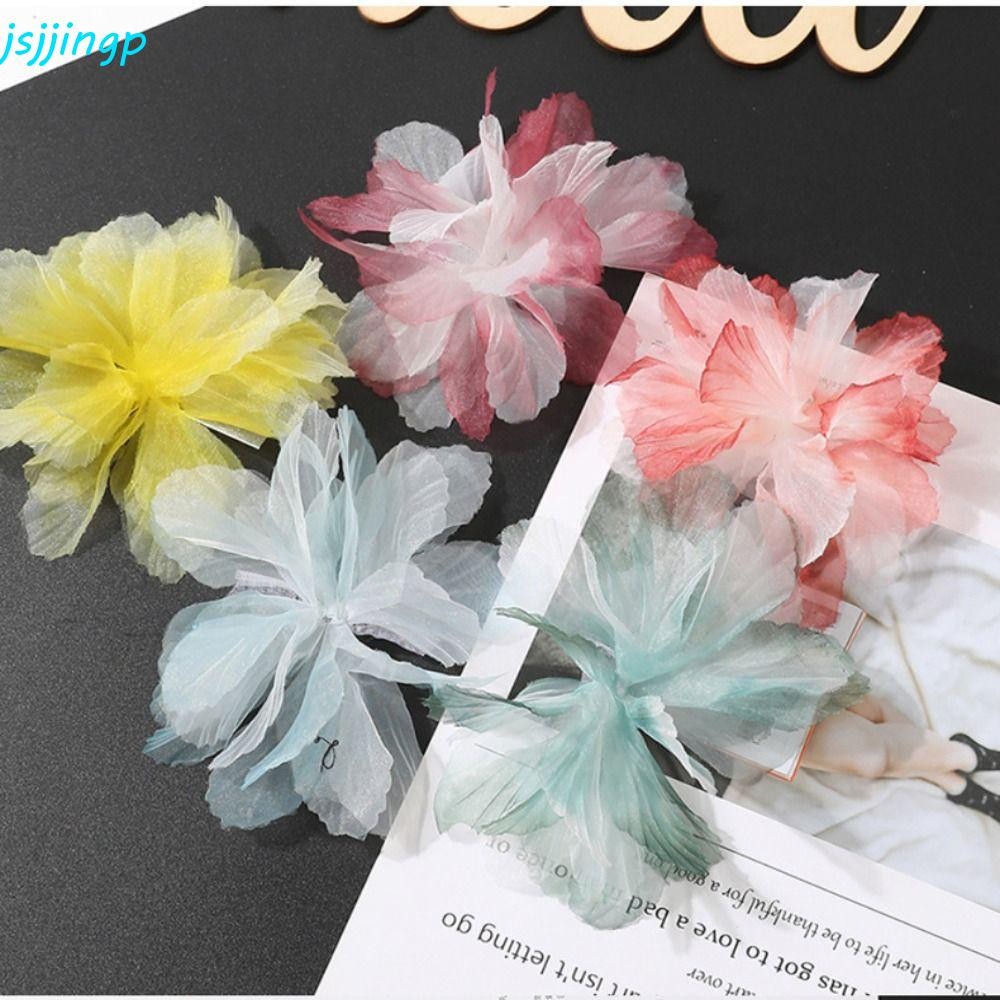 Jsjjingp 10 ชิ้น Organza ดอกไม้แพทช์, DIY หัตถกรรม Multilayer ผ้า Patch, เสื้อผ้าอุปกรณ์เสริม ...